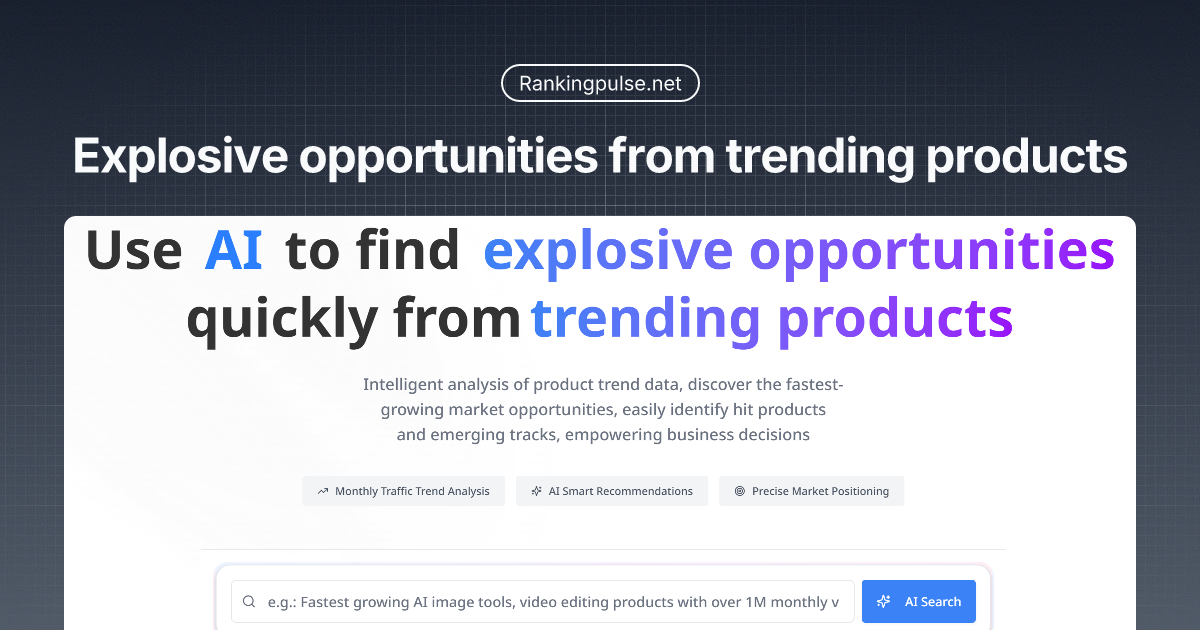 AI Search: Find opportunities quickly - Ranking Pulse